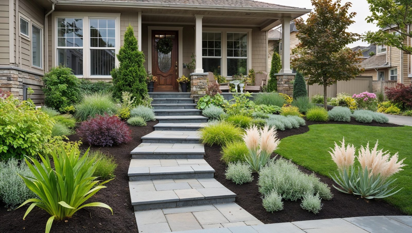 Simple front yard landscaping ideas for your home
